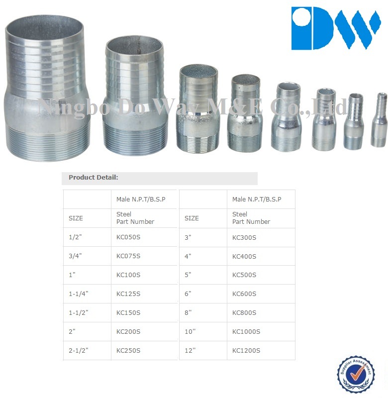 Galvanized Steel King Combination Kc Nipple